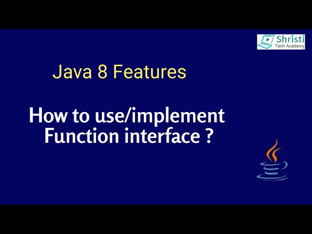 Java8 Javautilfunctionfunction Interface Tutorial Java Lambda