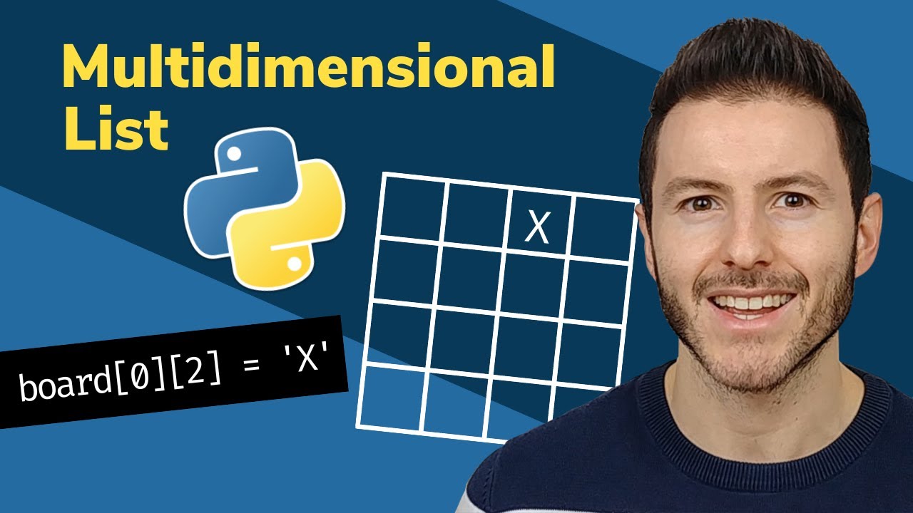 Multidimensional Lists In Python Youtube