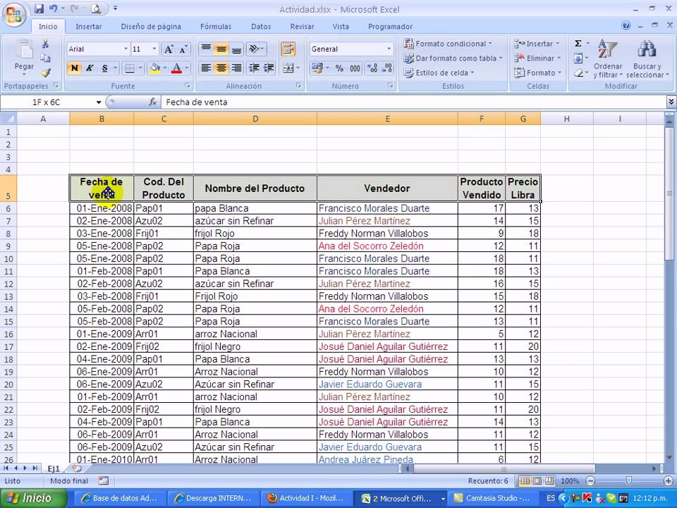 Como Hacer Una Lista De Alumnos En Excel