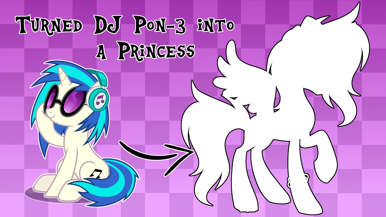 Dj Pon 3 As Princess Speedpaint Youtube