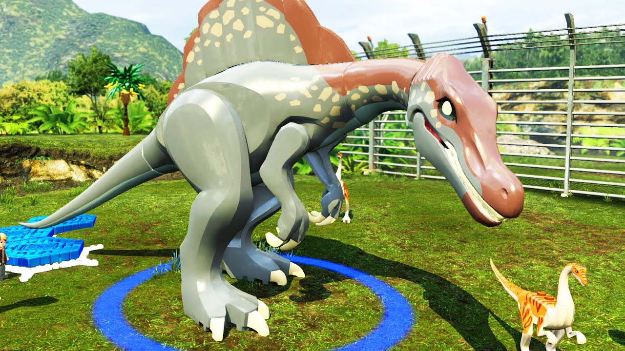 Lego Jurassic World Spinosaurus Gameplay Big Dinosaurs Youtube