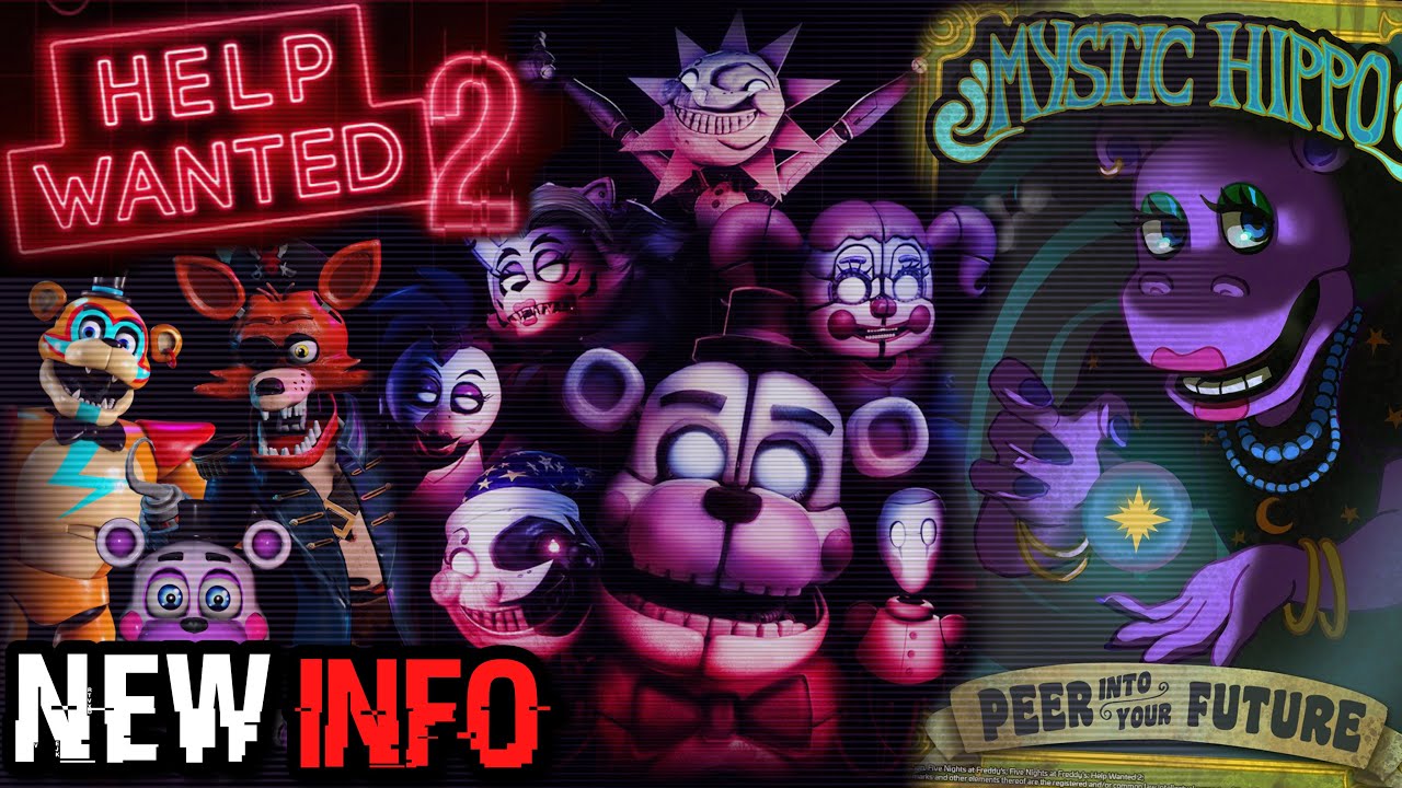 New Help Wanted 2 Info Posters Levels More Fnaf Help Wanted 2