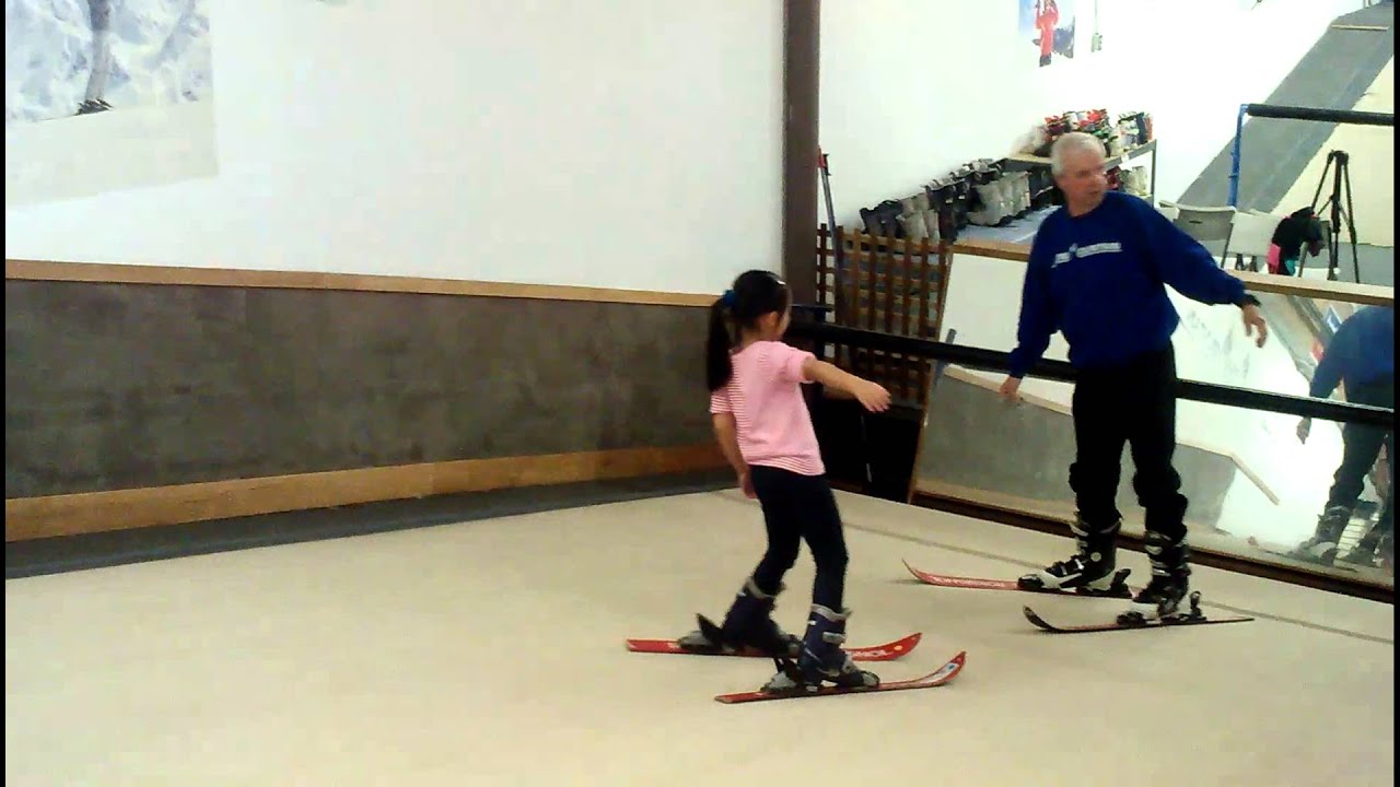 Learning How To Ski At Mini Mountain Youtube