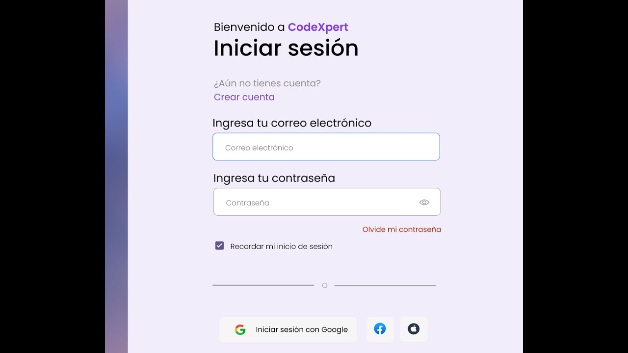 Iniciar Sesión Codexpert Youtube