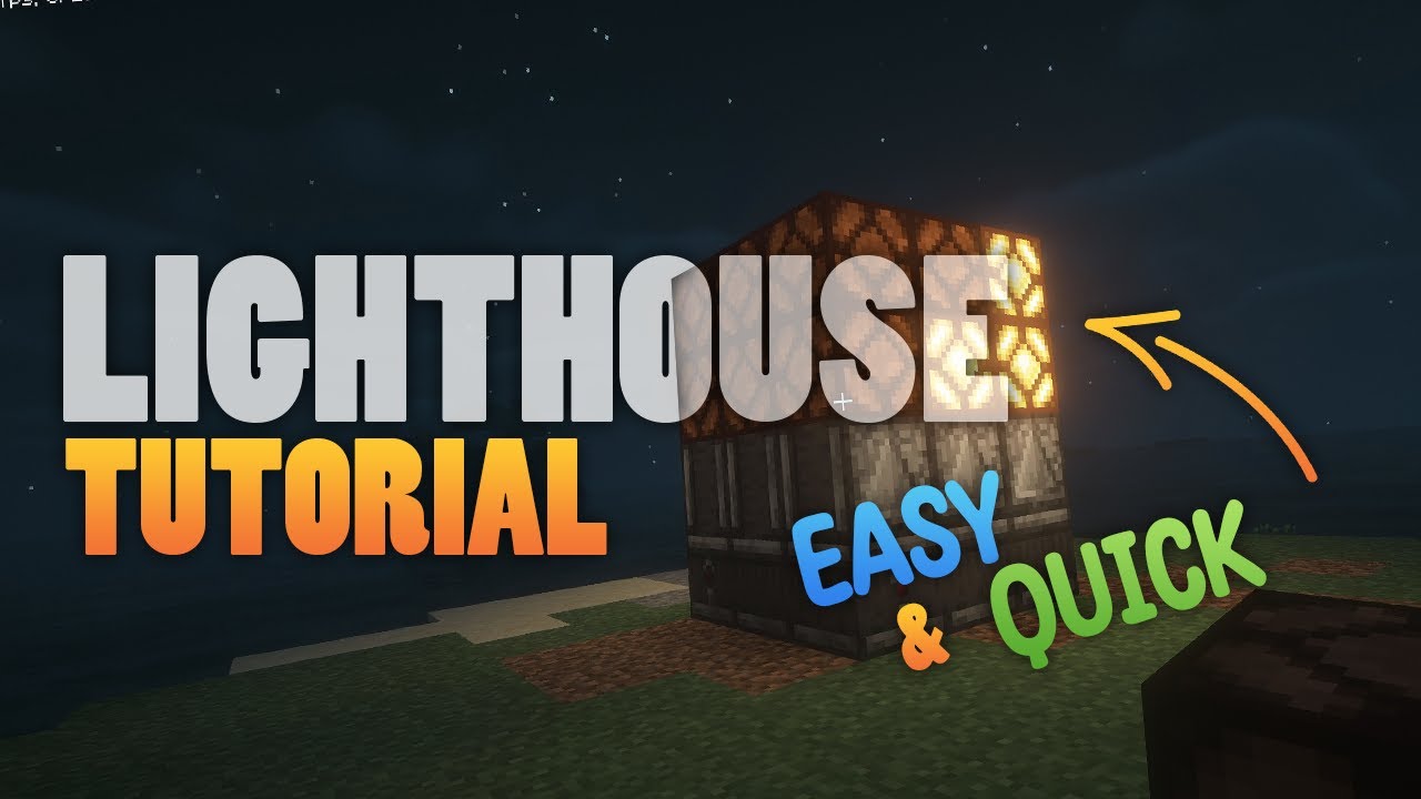 Rotating Light For Lighthouse Tutorial In Minecraft Youtube