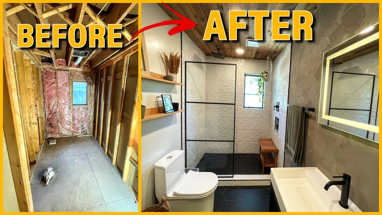 Bathroom Remodel Start To Finish Diy Renovation Time Lapse Youtube