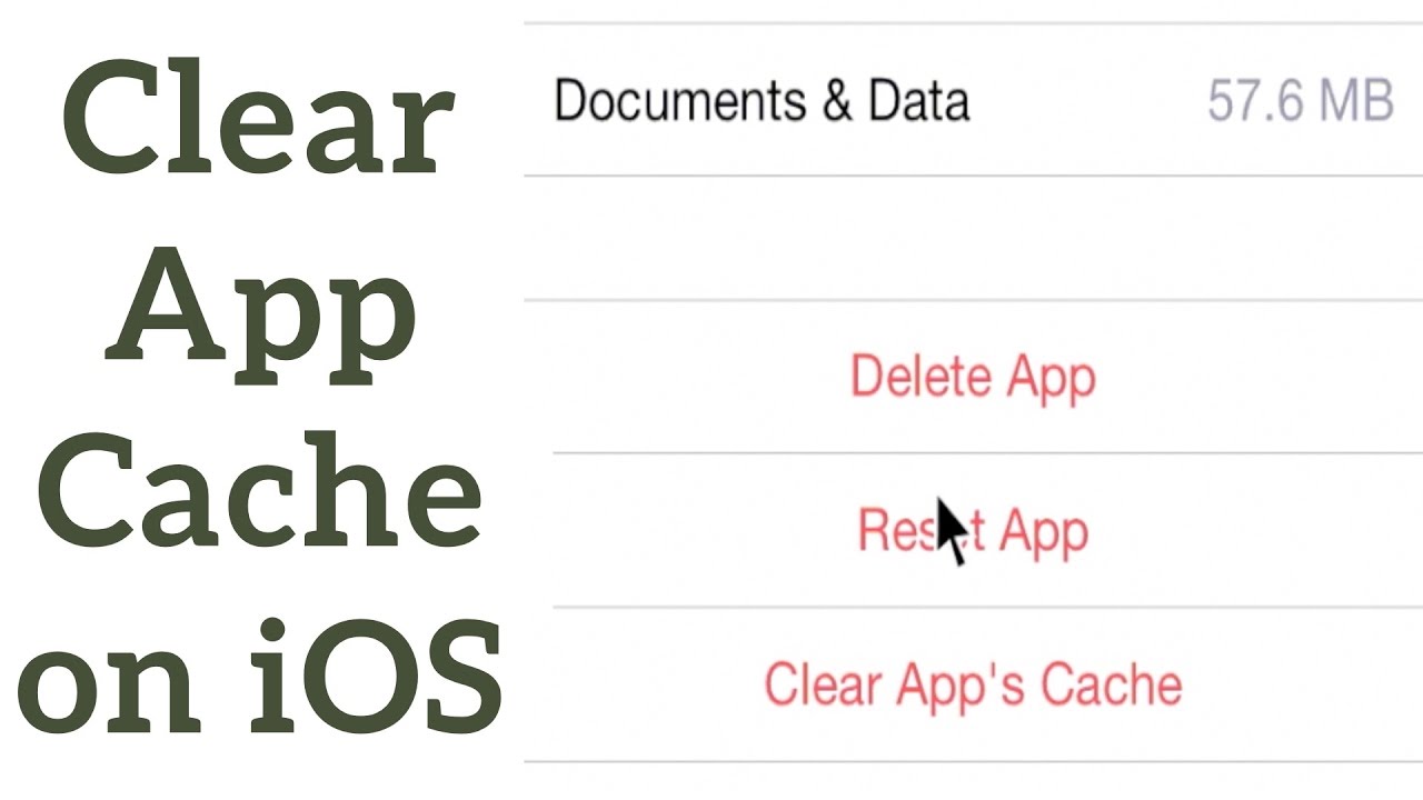 How To Clear App Cache On Ios Devices Youtube