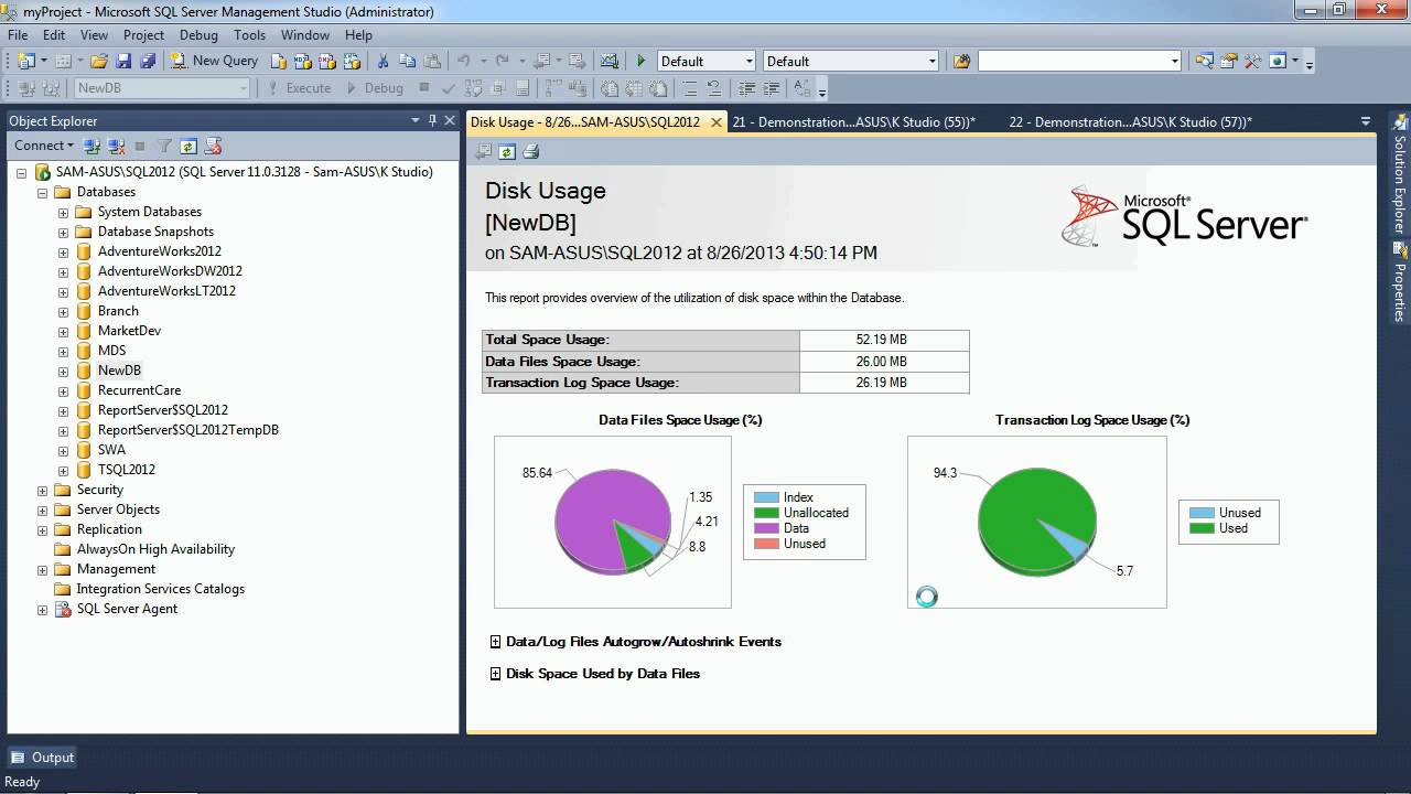Administering Microsoft Sql Server 2012 Working With Files And File