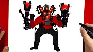 How To Draw New Upgraded Titan Speaker Man Skibidi Toilet My Art How To