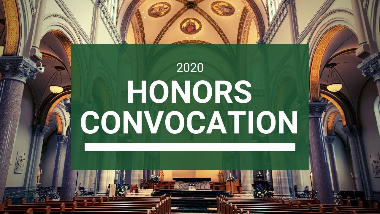 2020 Honors Convocation Faculty Awards Youtube