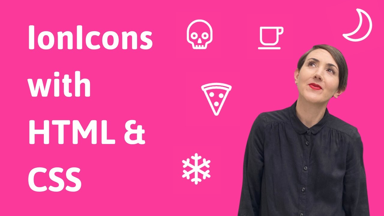 How To Use Ionicons With Html And Css Icon Tutorial Youtube