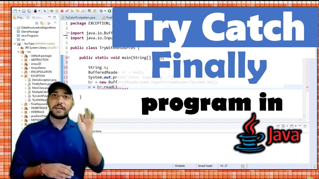 Try Catch Finally Pattern In Java With Example Youtube