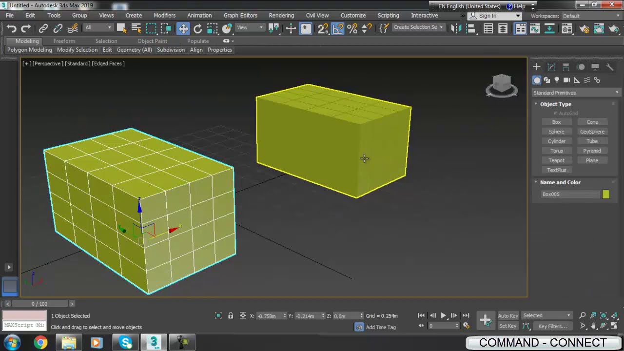 Connect Command In 3ds Max Youtube
