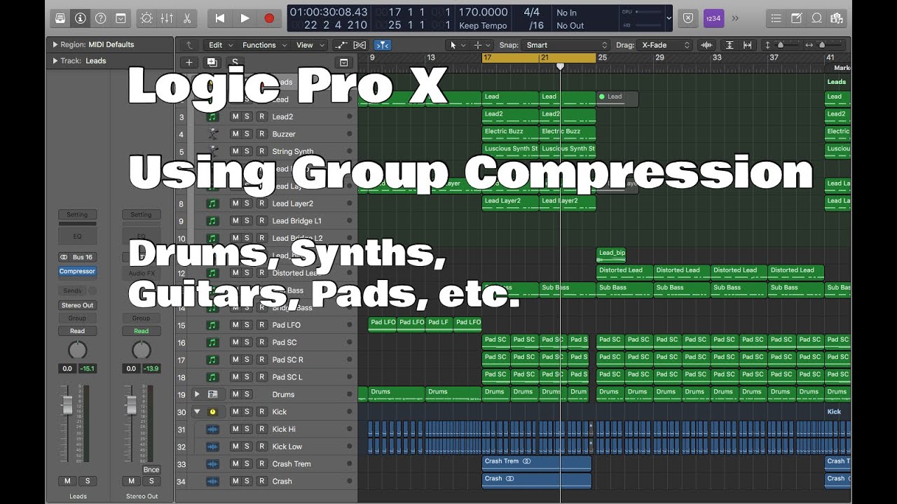 Logic Pro X How To Use Group Compression Youtube