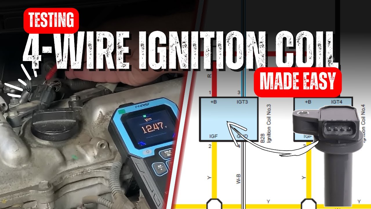How To Test 4 Wire Ignition Coil With Multimeter Oscilloscope Toyota