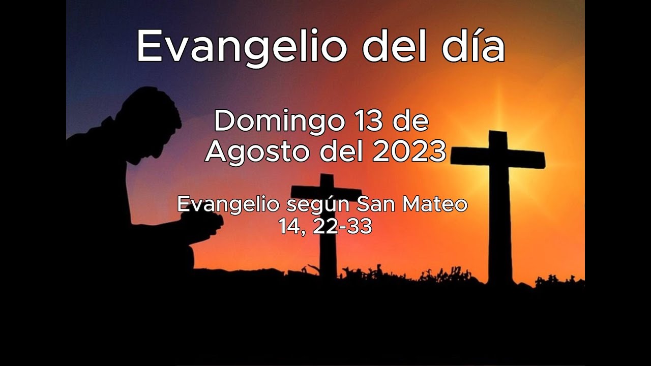 Evangelio Del Domingo 13 De Agosto Del 2023 Youtube