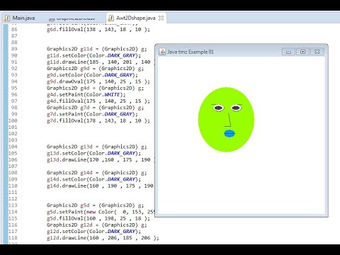 Java Creating Basic Shapes 2d Graphics Guishape Youtube