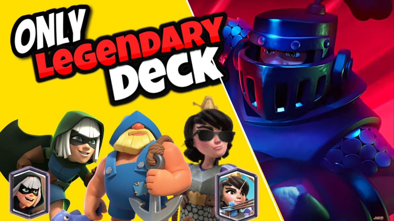 Only Legendary Deck Challenge On Ladder Clash Royale Hindi Youtube