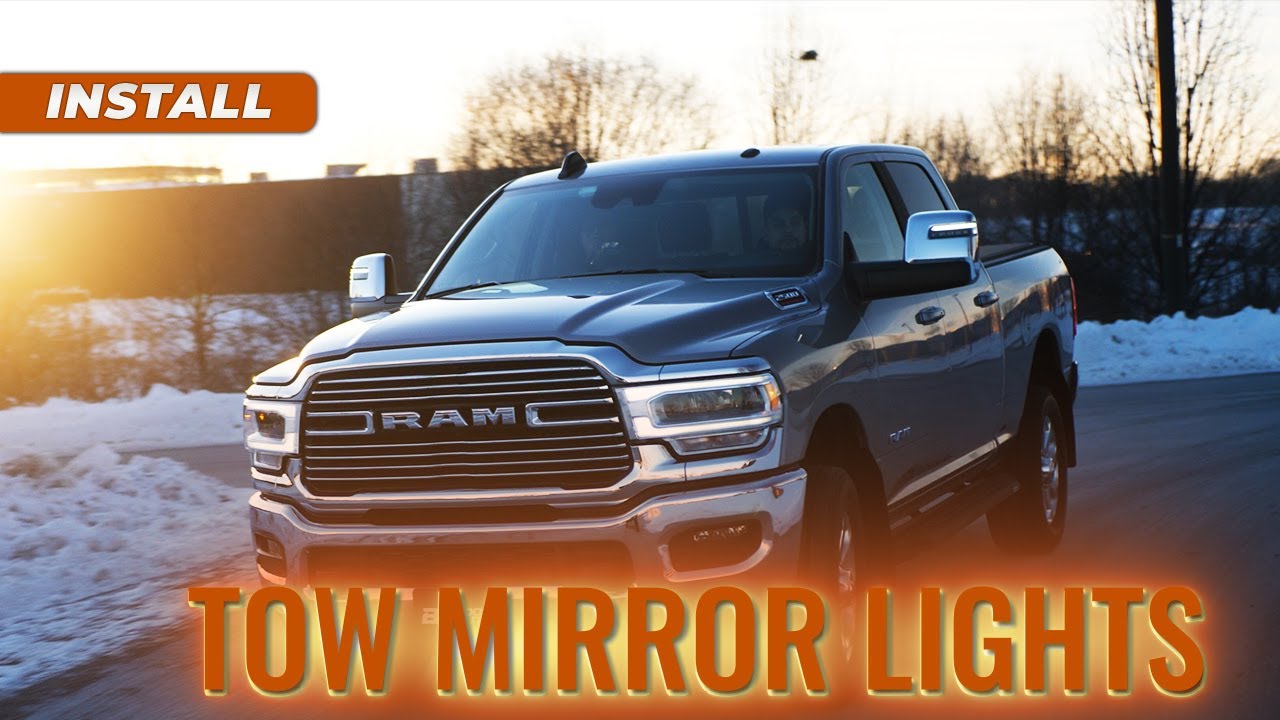 Tow Mirror Marker Lights Installation Guide 2025 Dodge Ram 1500