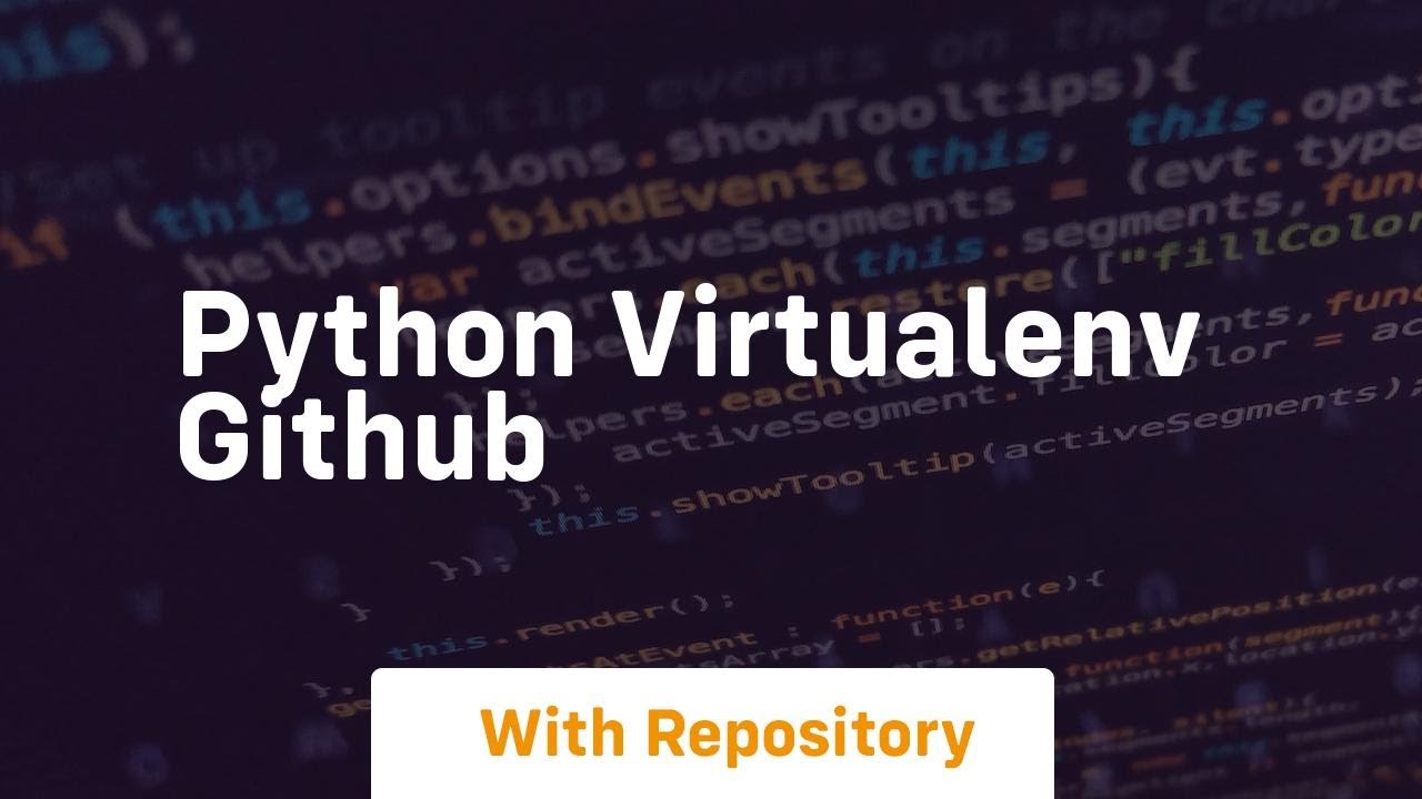 Python Virtualenv Github Youtube
