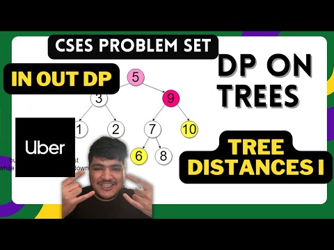 Tree Distances 1 Cses Problems Inout Dp Dp On Trees Uber Online