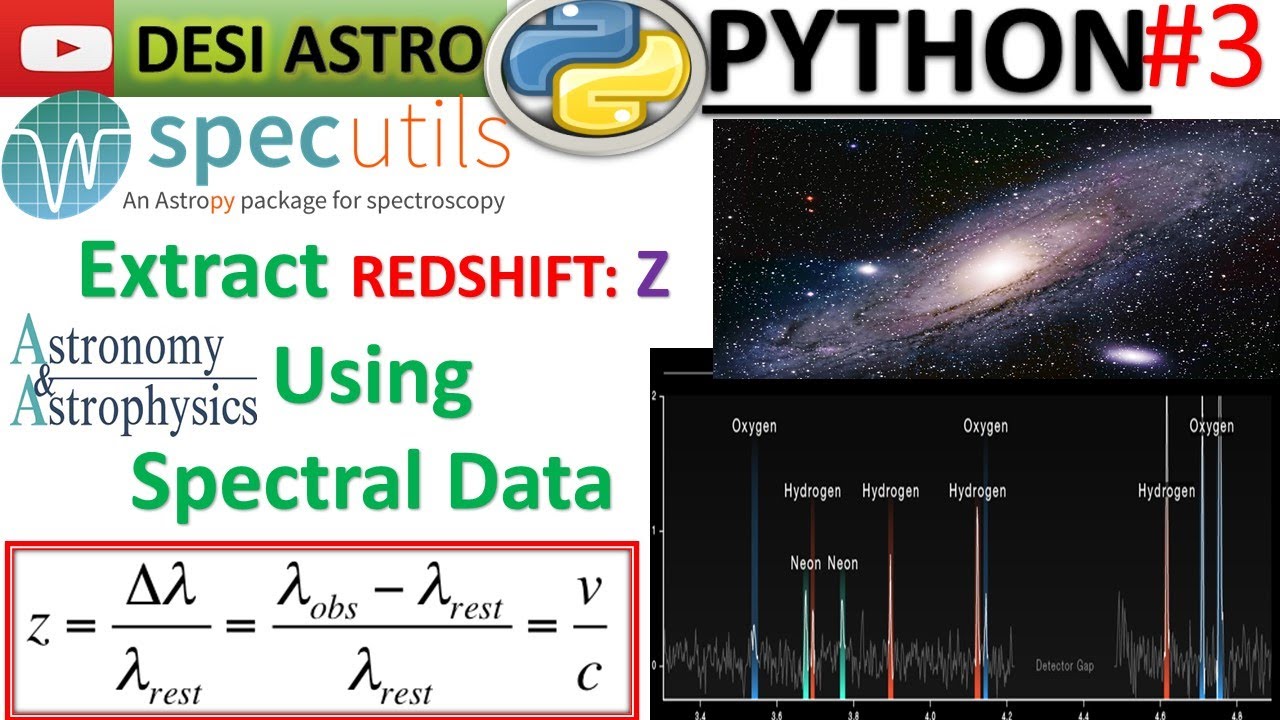 Part 3 Python Astropy Specutils Python Tutorial For Calculating