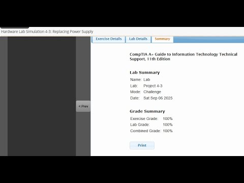 Hardware Lab Simulation 4 3 Replacing Power Supply Youtube