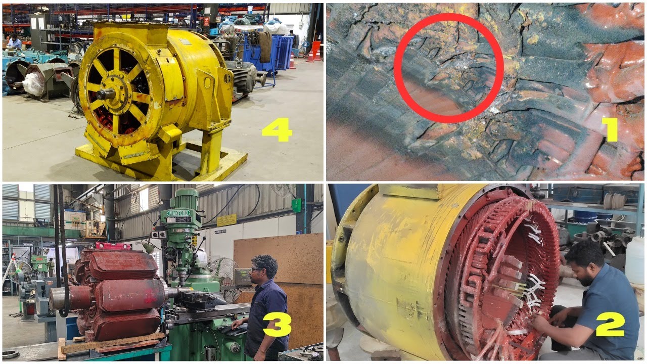 2000kva Marine Alternator Service And Repair Work Youtube