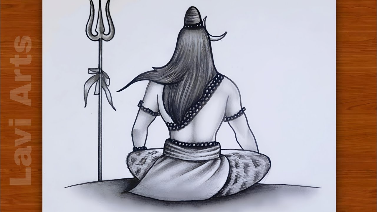 Mahadev Drawing How To Draw Lord Shiva Easy Step By Step
