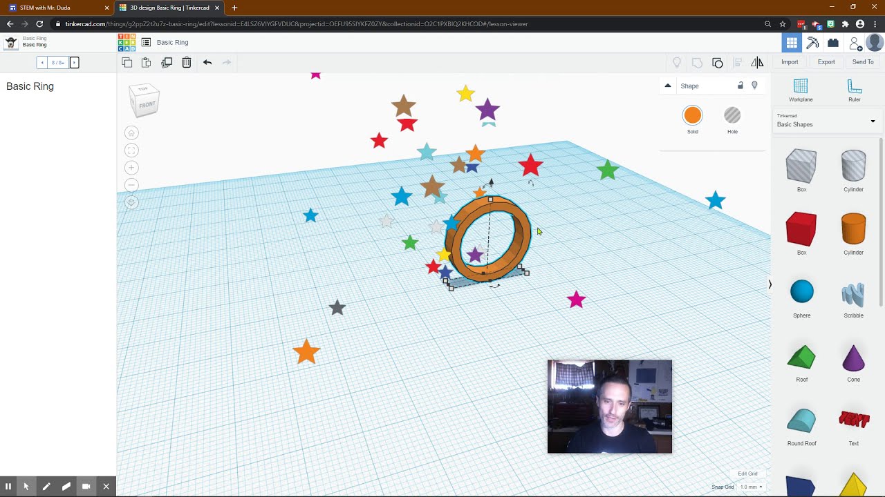 Basic Ring Tutorial In Tinkercad 3d Youtube