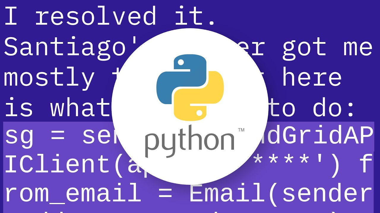 Python Sendgrid Add Cc To Email Youtube