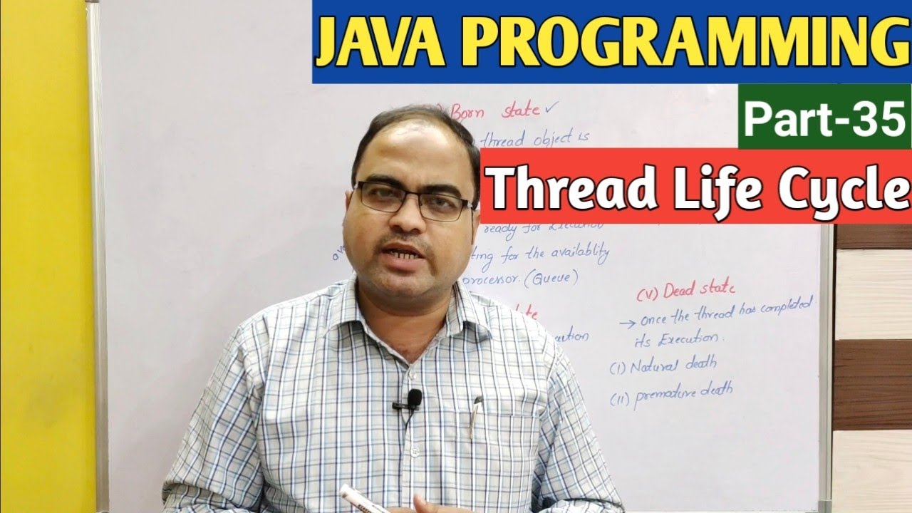 Java Programming Part 35 Thread Life Cycle Youtube