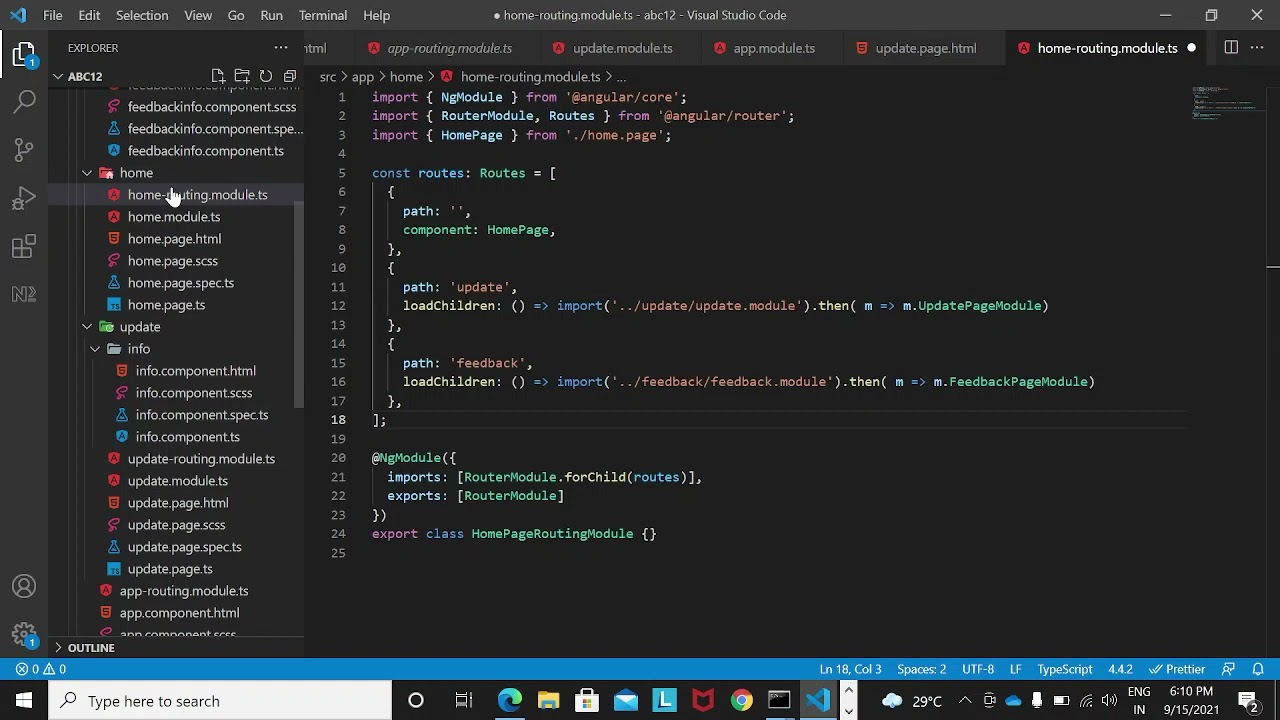 Creating Pages And Components In Ionic Youtube