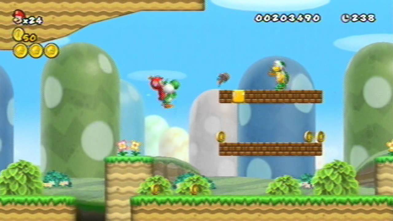 New Super Mario Bros Wii Walkthrough World 1 Part 2 Episode 2