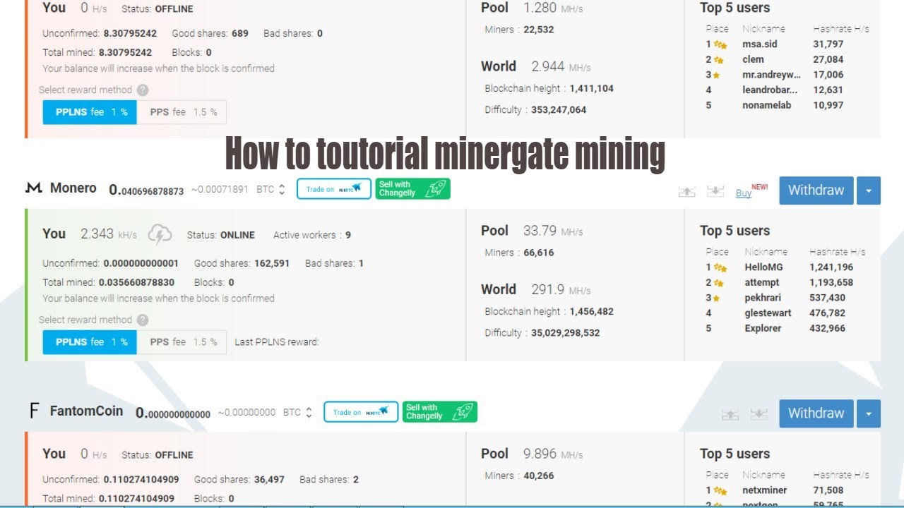 How To Toutorial Minergate Mining With Cpu Gpu Vps Ubuntu 2017 2018
