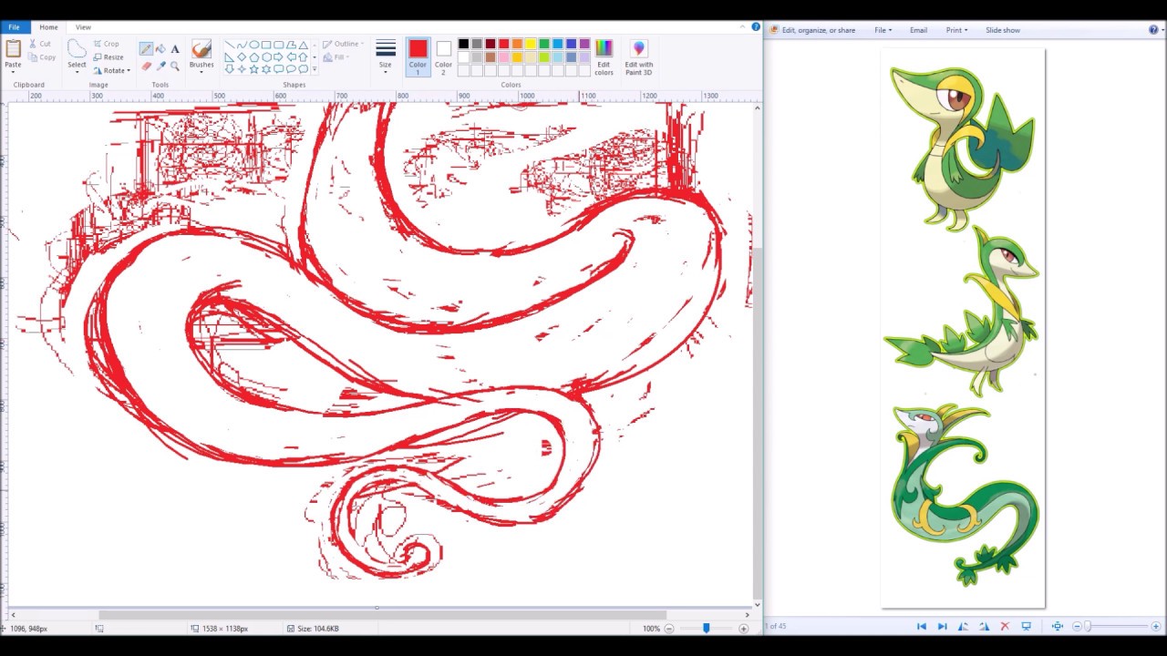 Rrрџ єпёџ Evolution Shiny Snivy Servine Serperior Speedpaint Youtube