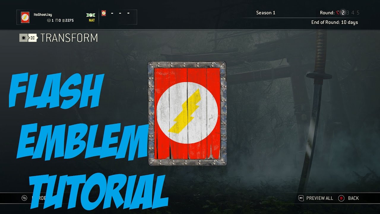 For Honor Flash Emblem Tutorial Youtube