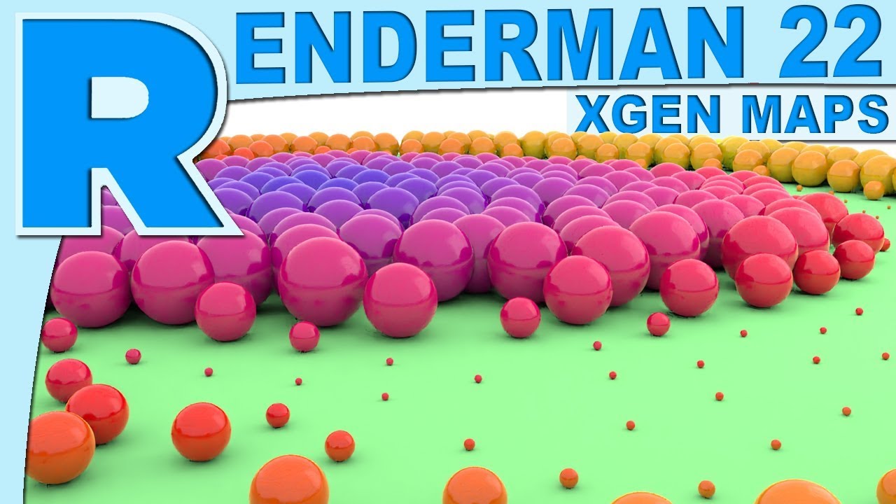 Renderman 22 Xgen Maps Tutorial Youtube