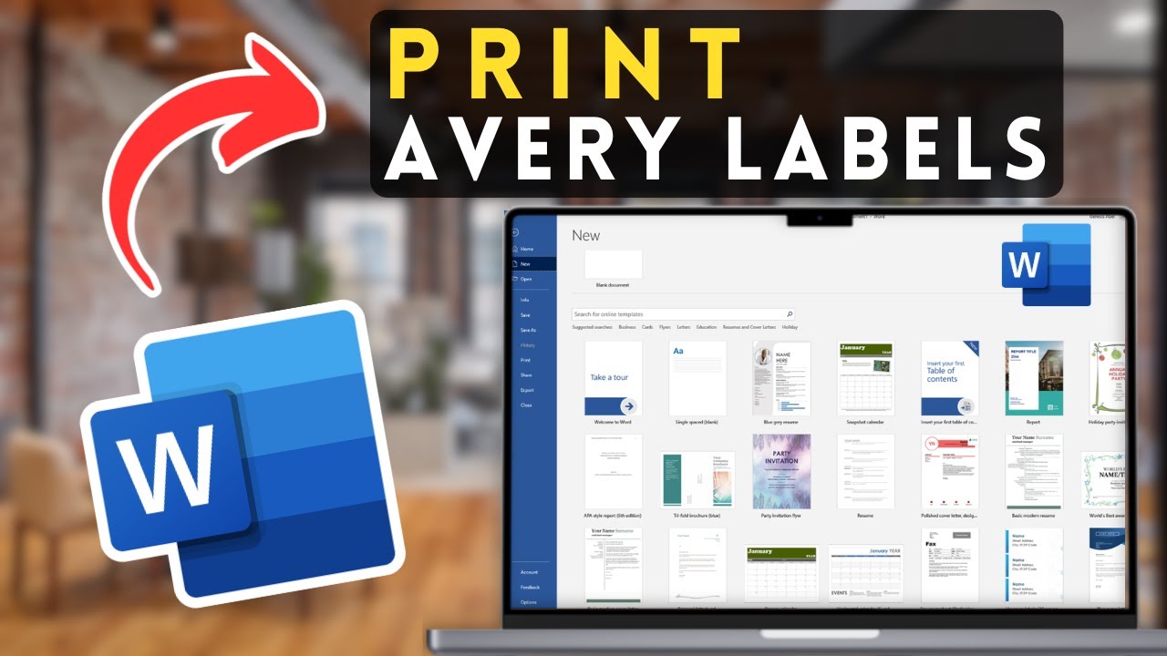 How To Print Avery Labels In Ms Word Microsoft Word Tutorial 2025