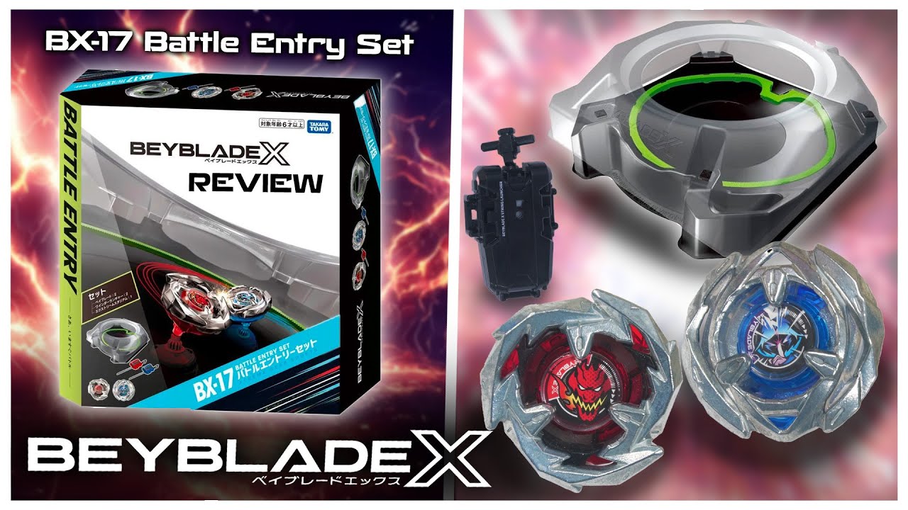 New Beyblade X Battle Entry Set Bx 17 Unboxing Review Bx 18 String