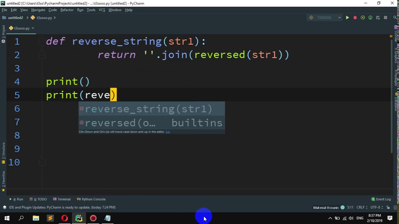 How To Reverse A String In Python Youtube