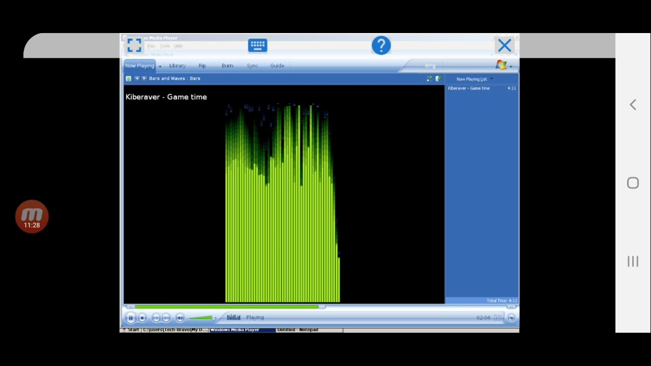 Windows Media Player Visualizations Bars