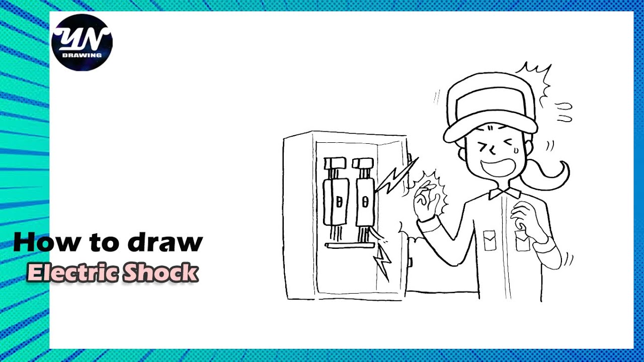 How To Draw Electric Shock Youtube
