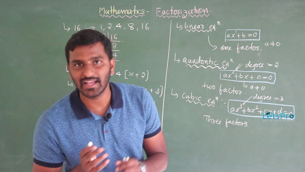 Factorization Youtube
