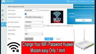 How To Change Wifi Password Huawei Router From Mobile Hs8145c5 Login