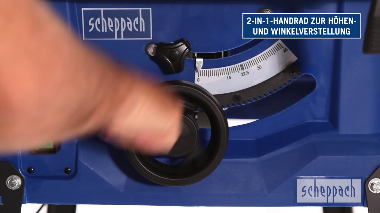 Tischkreissäge Hs100s Scheppach Youtube