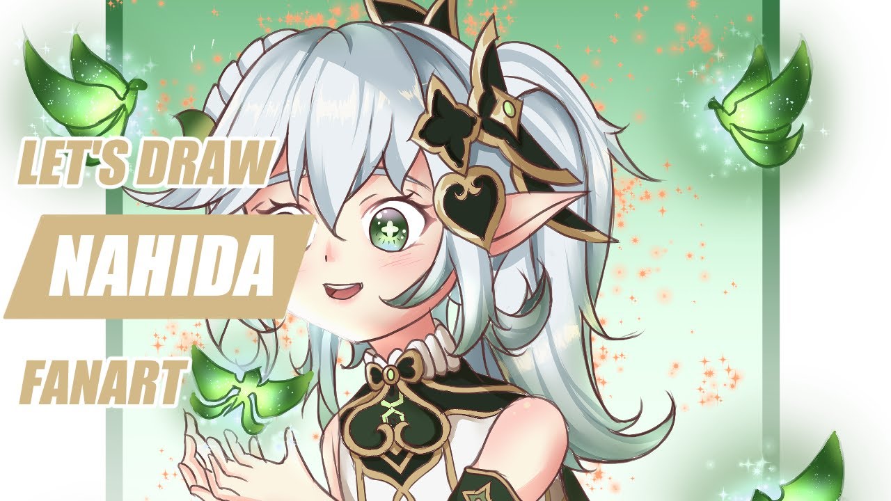 Speedpaint Genshin Impact Fanart Nahida Clipstudio Paint Youtube