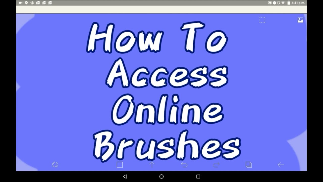 How To Access Online Brushes Ibis Paint X Tutorial Youtube