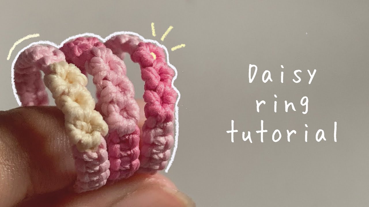 How To Make A Daisy Ring Yarnivora Youtube