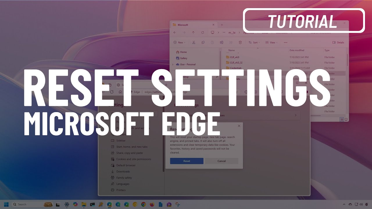 Microsoft Edge Reset Settings To Factory Defaults 2 Methods Youtube
